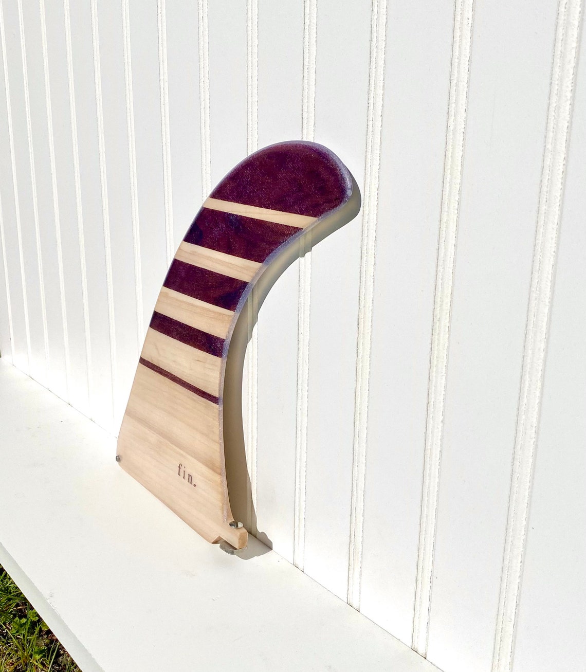 Wood Surfboard Fin sunset Strip | Etsy
