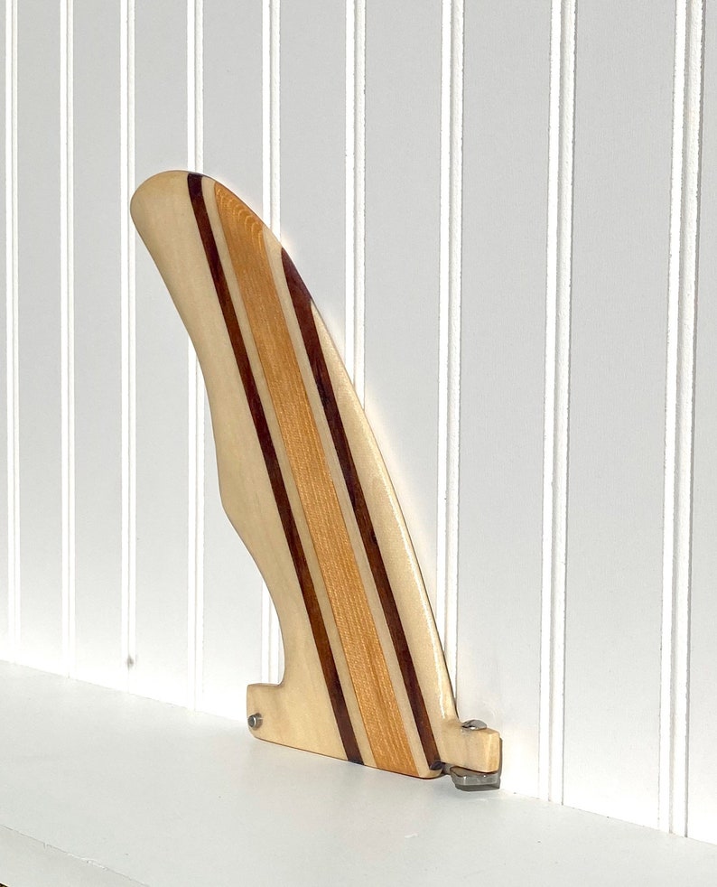 Wood Surfboard Fin Luna | Etsy