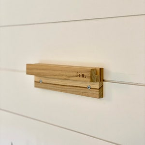 Teak Surfboard Fin Display Rack for Single Fin - Wall Mounted - Etsy
