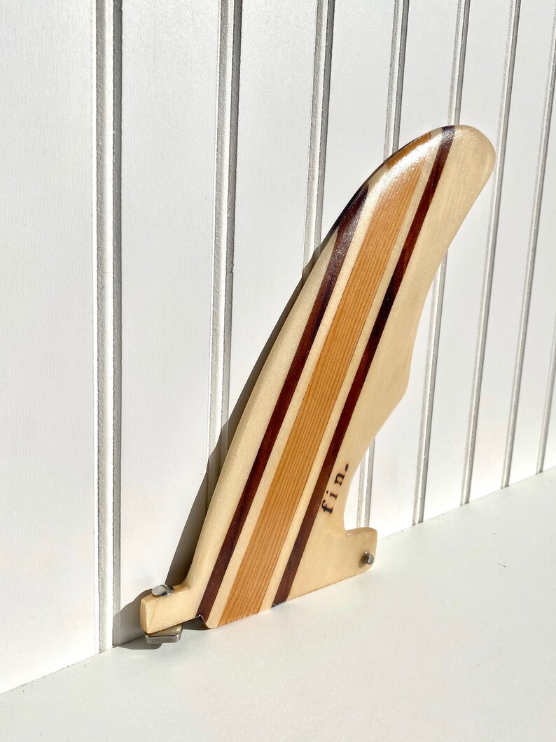 Wood Surfboard Fin Luna | Etsy