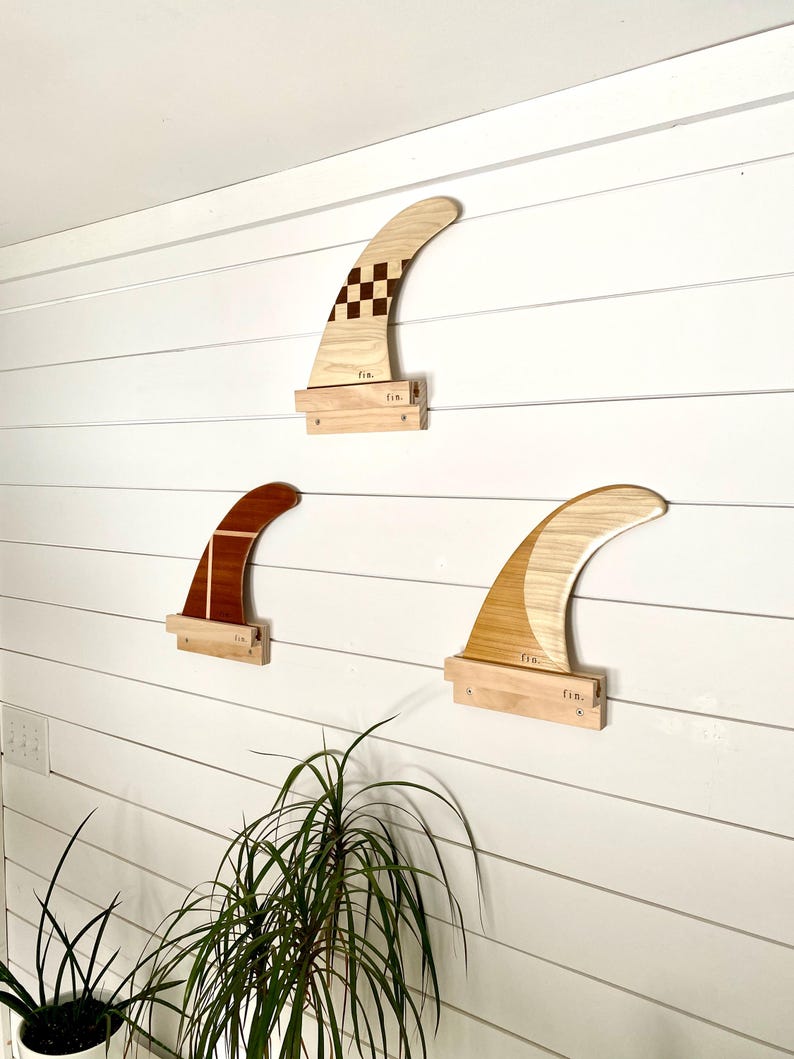 Surfboard Fin Display Rack for One Fin-wall Mount Version - Etsy