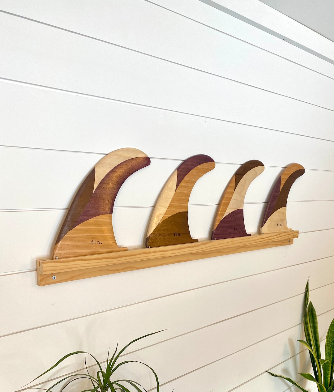 Wood Surfboard Fins - "badfish” 4 Pack - Etsy