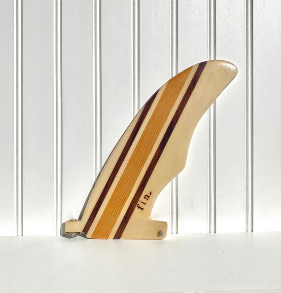 Wood Surfboard Fin Luna | Etsy