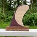 Premium Surfboard Fin Display Stand Walnut With Wide Base - Etsy