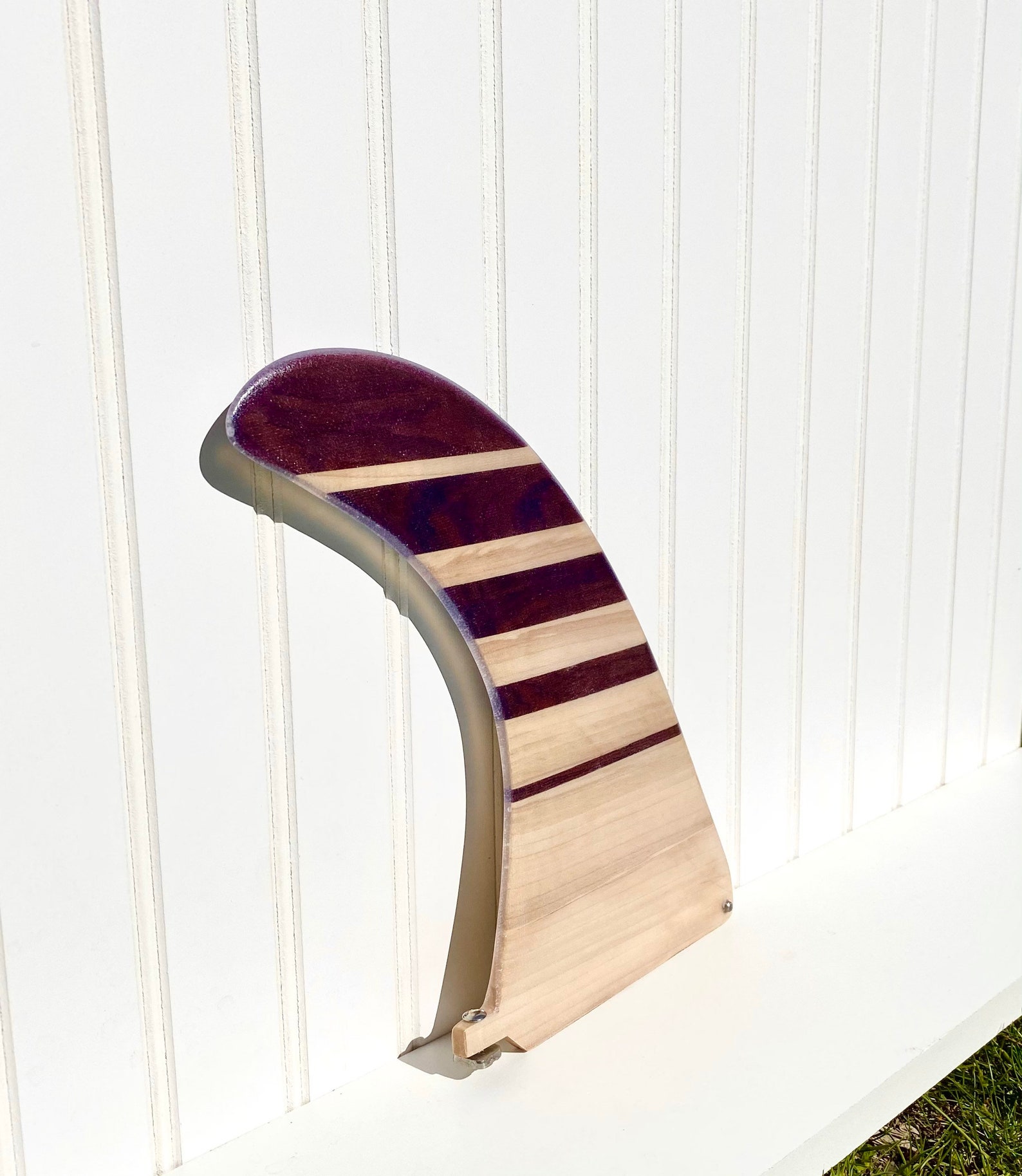 Wood Surfboard Fin sunset Strip | Etsy