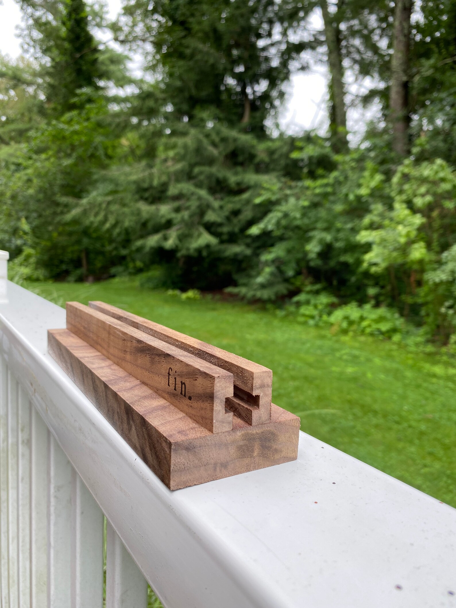 Premium Surfboard Fin Display Stand Walnut With Wide Base | Etsy