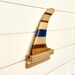 Teak Surfboard Fin Display Rack for Single Fin - Wall Mounted - Etsy