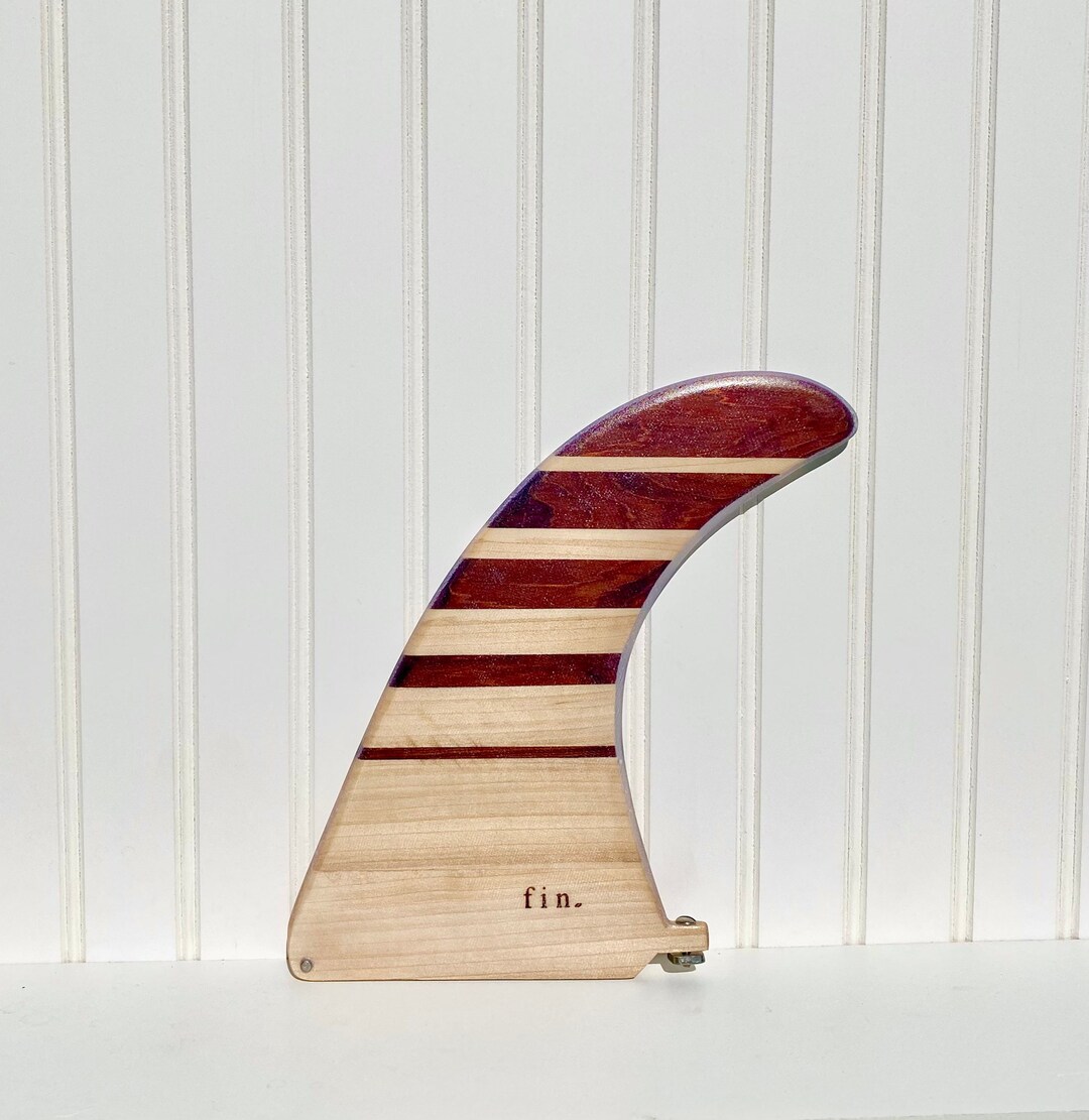 Wood Surfboard Fin - "sunset Strip" - Etsy