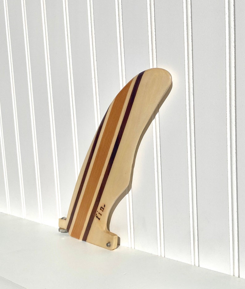 Wood Surfboard Fin Luna | Etsy