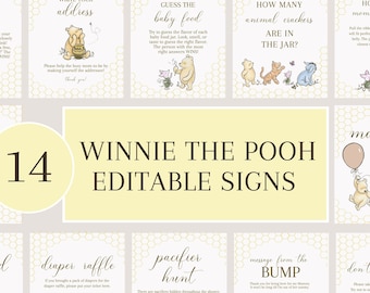 Classic Winnie the Pooh Sign Vintage Pooh Bear Digital Download ...