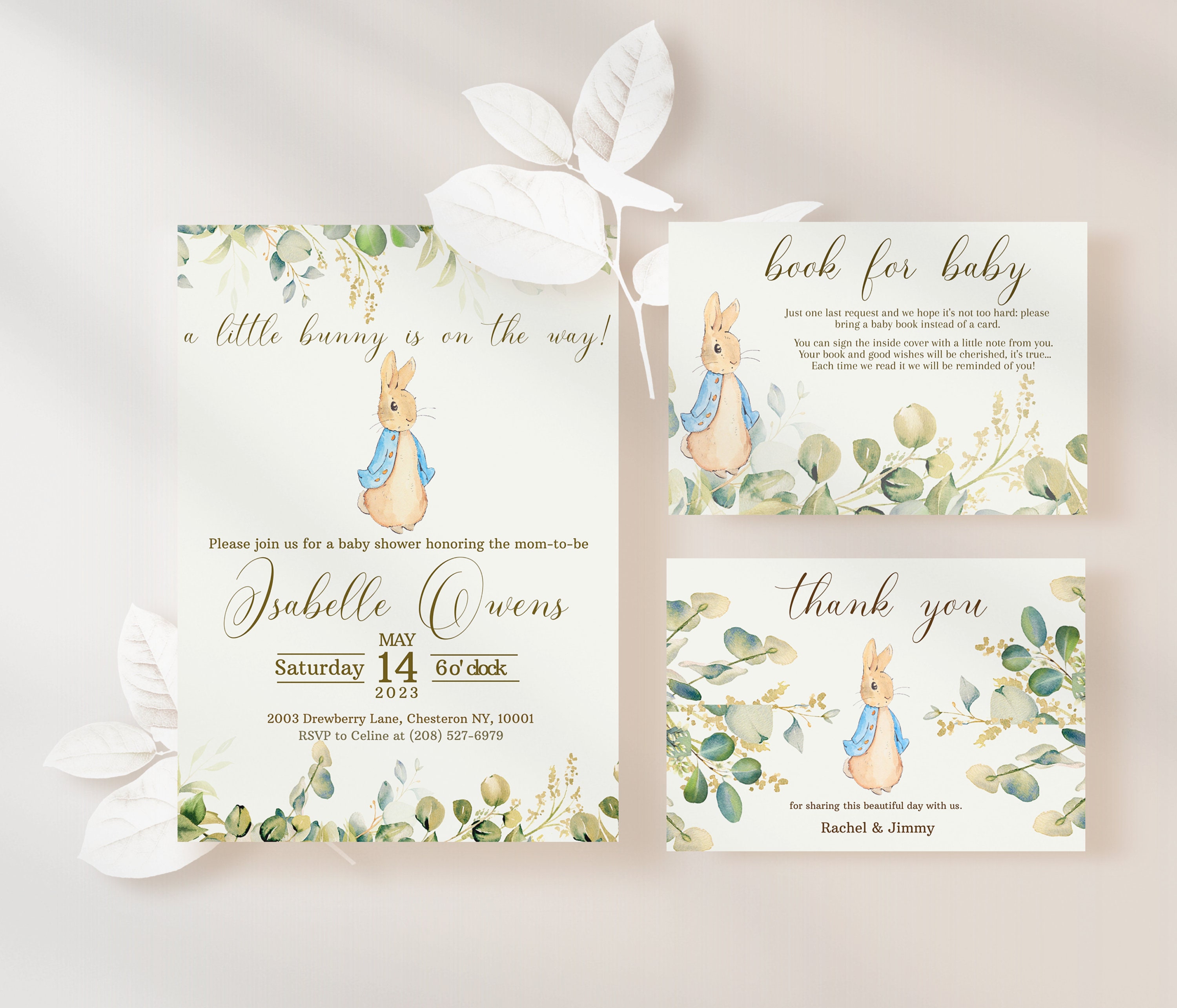 Peter Rabbit Baby Shower Beatrix Potter Baby Shower Invitation - Etsy UK