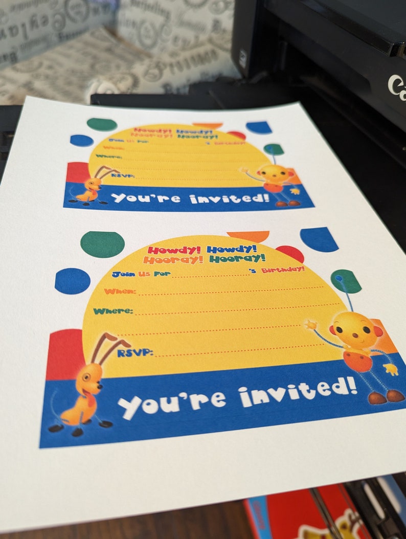 Instant Download Rolie Polie Olie Birthday Invitations - Download and ...