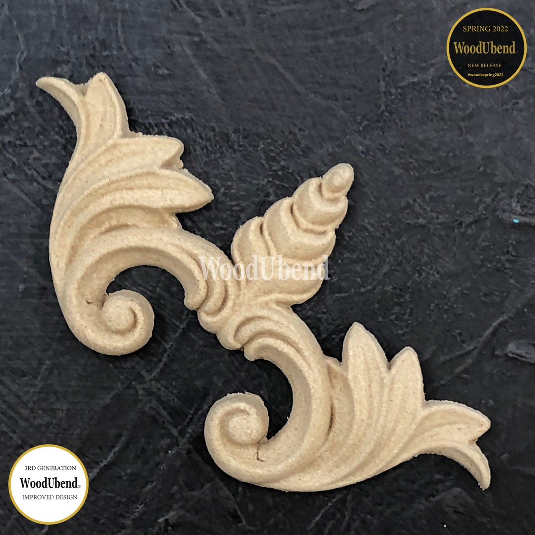 Pack of Two Applique Scroll Emblems WUB6104 12x6.2x0.6 Cms - Etsy