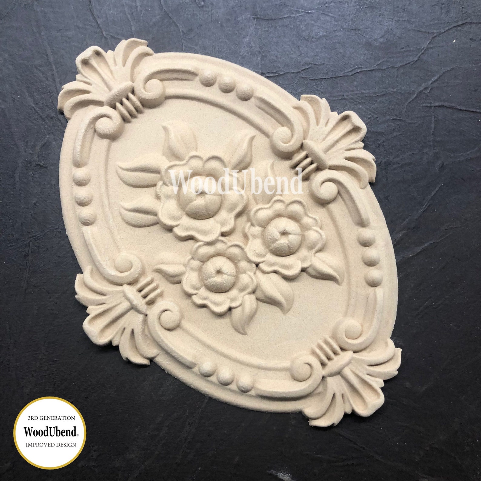 Pack of Two Flower Plaques Wub2097 20x15cm - Etsy