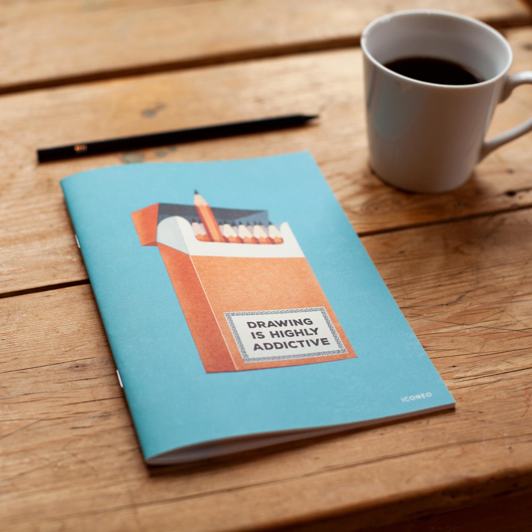 Drawing is Highly Addictive Sketchbook Notebook A5 - Etsy