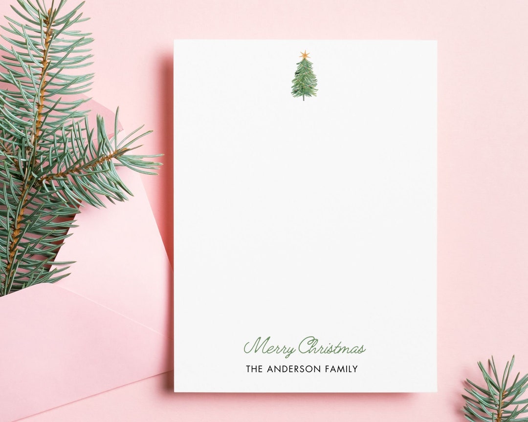 Personalized Christmas Note Cards Family Holiday Note Cards - Etsy