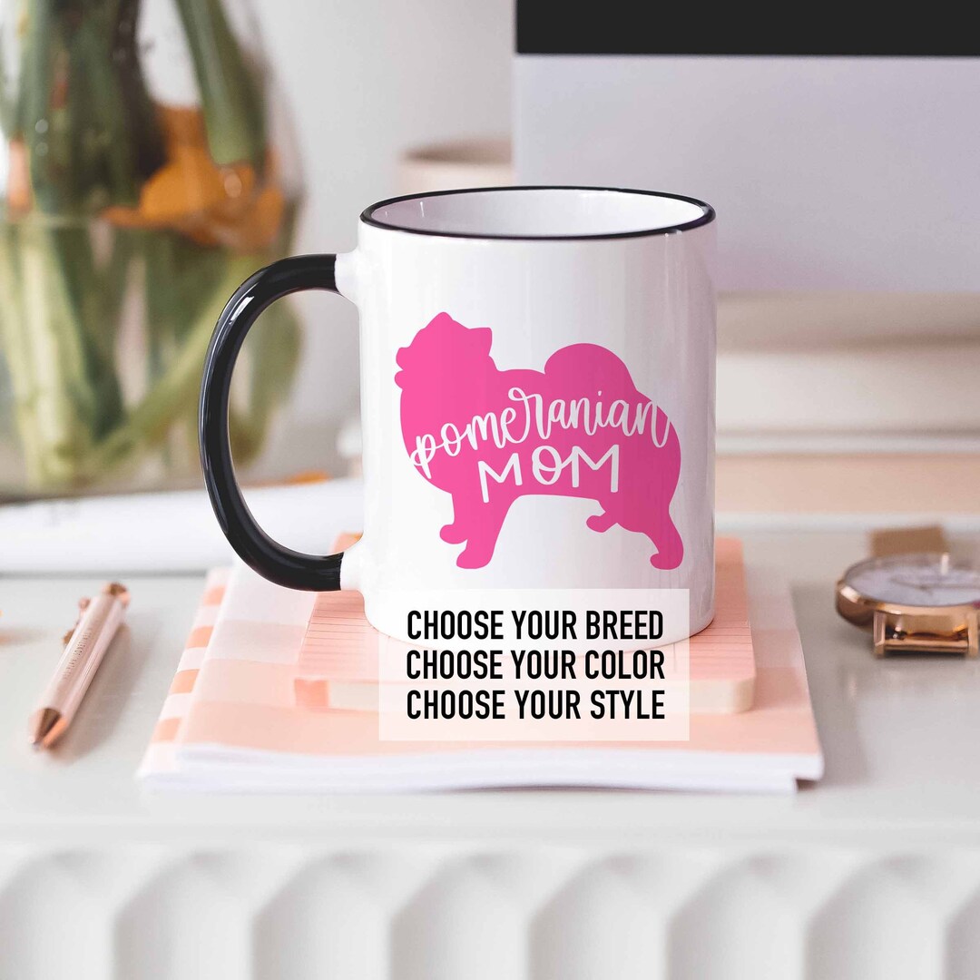 Personalized Dog Mom Mug, Cute Ladies Dog Mom Mugs, Cute Womens Dog ...