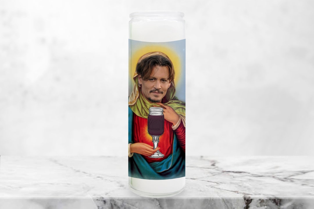 Johnny Depp Funny Prayer Candle, Meme Prayer Candle, A Mega Pint Prayer ...