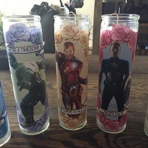 Avengers Themed Prayer Candle, Funny Prayer Candle - Etsy