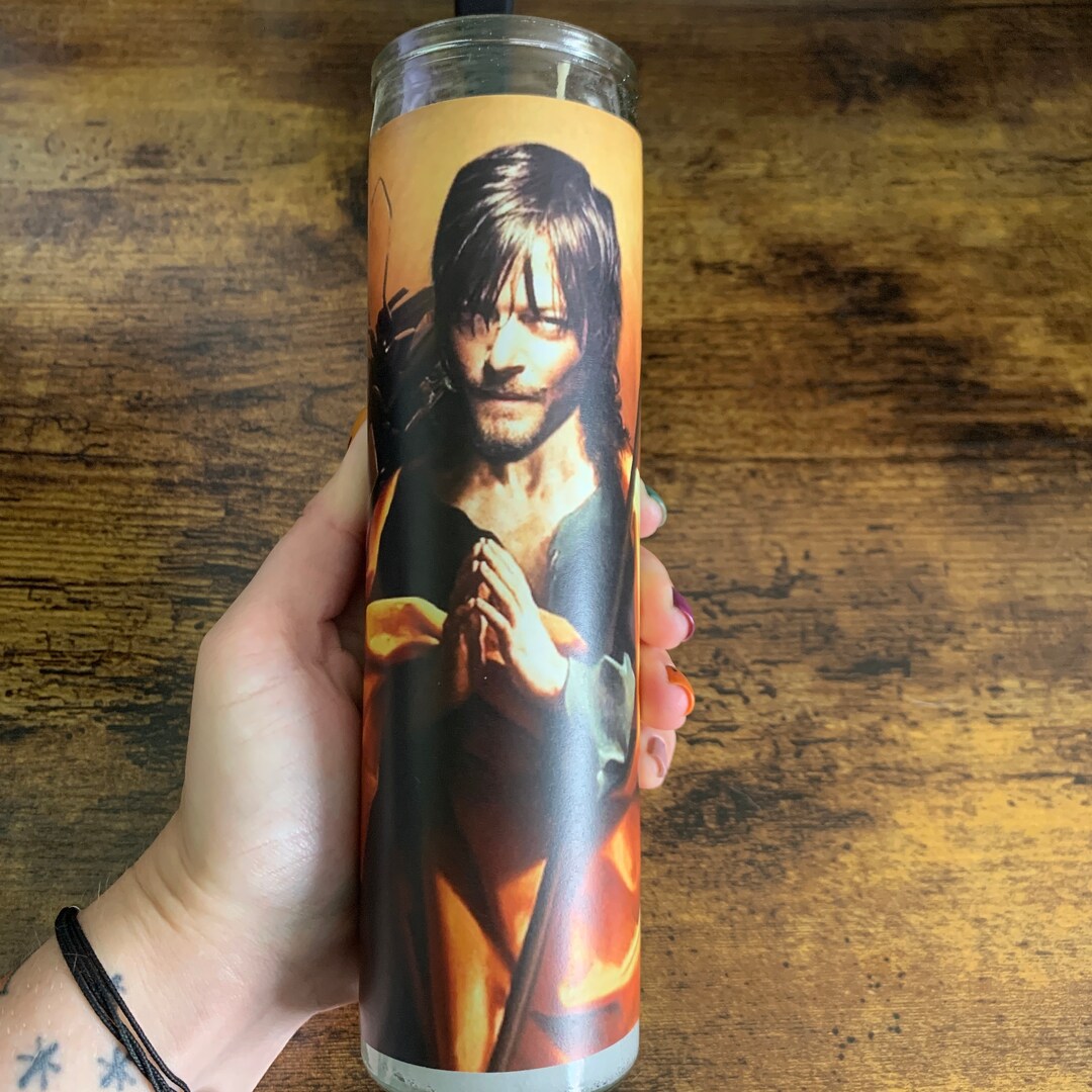 Daryl Prayer Candle, Zombie Show Prayer Candle, Funny Religious Candle ...