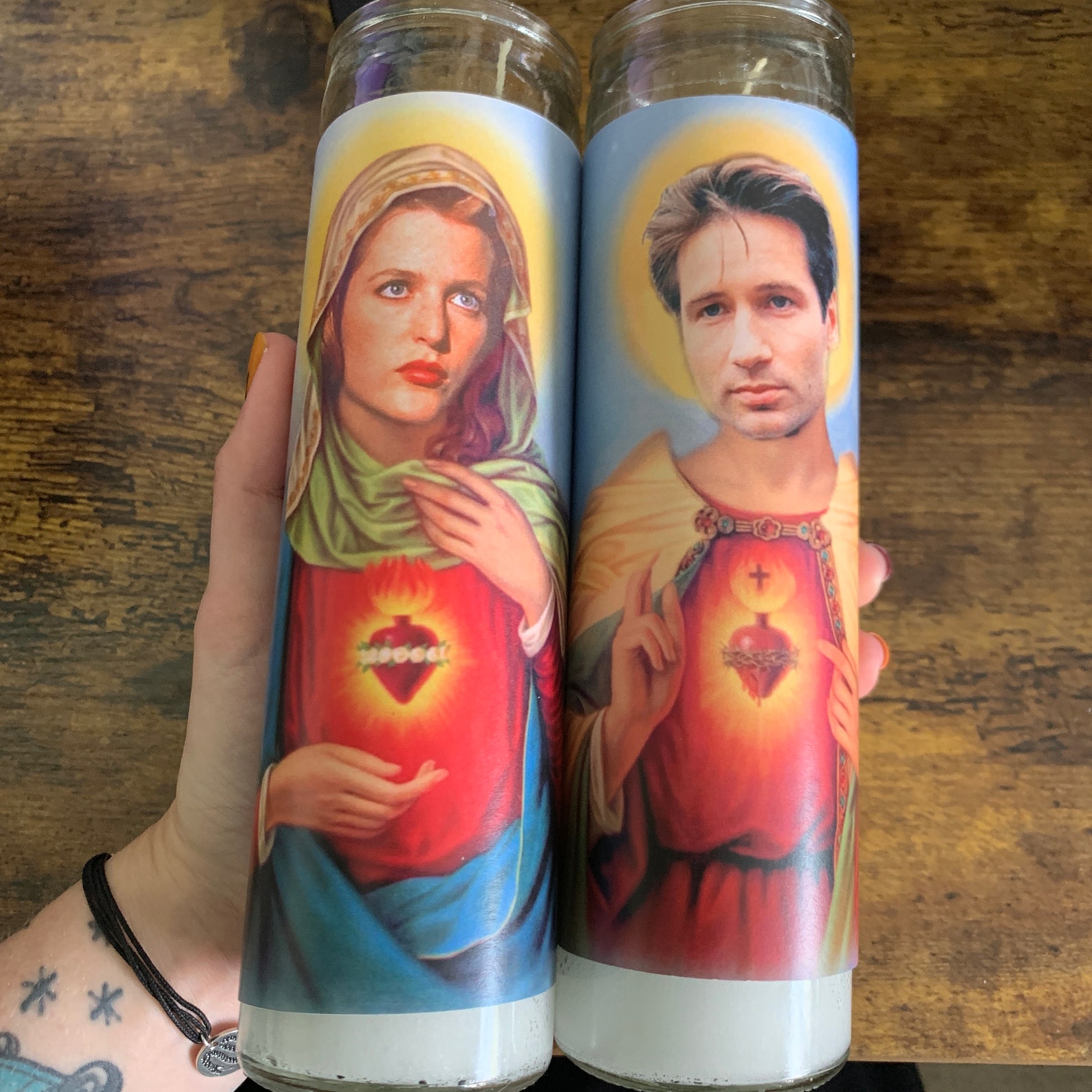 X Files Prayer Candle, Mulder Prayer Candle, Scully Religious Candle ...