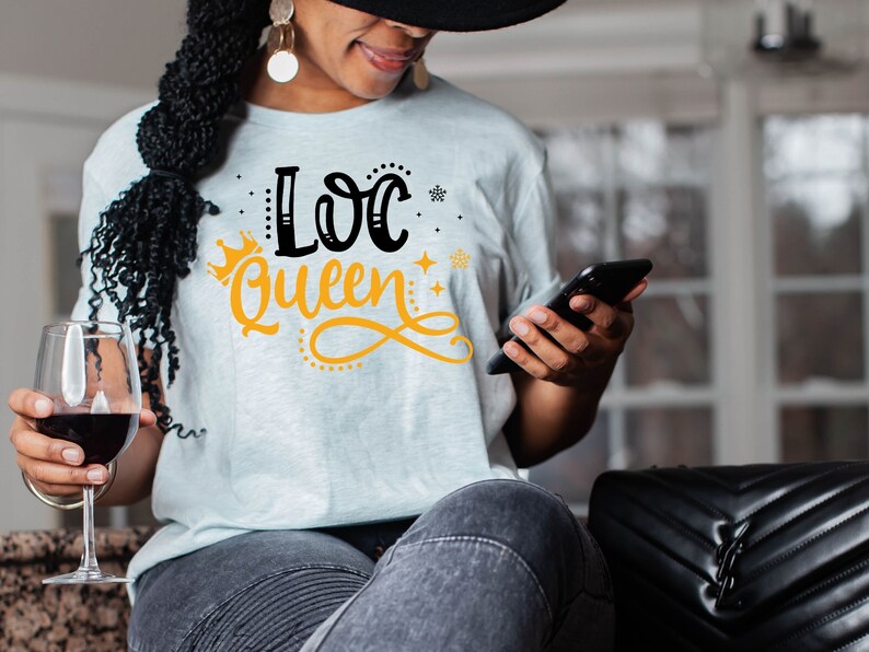 Loc Queen SVG PNG JPEG Vector Cricut Cutting File | Etsy