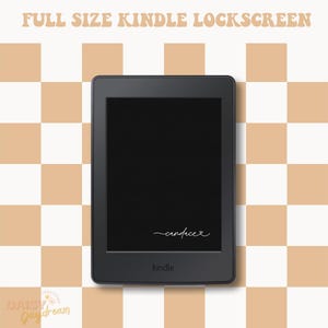 Kindle Paperwhite Full Screen Lock Screen - Minimalistic Custom Name ...