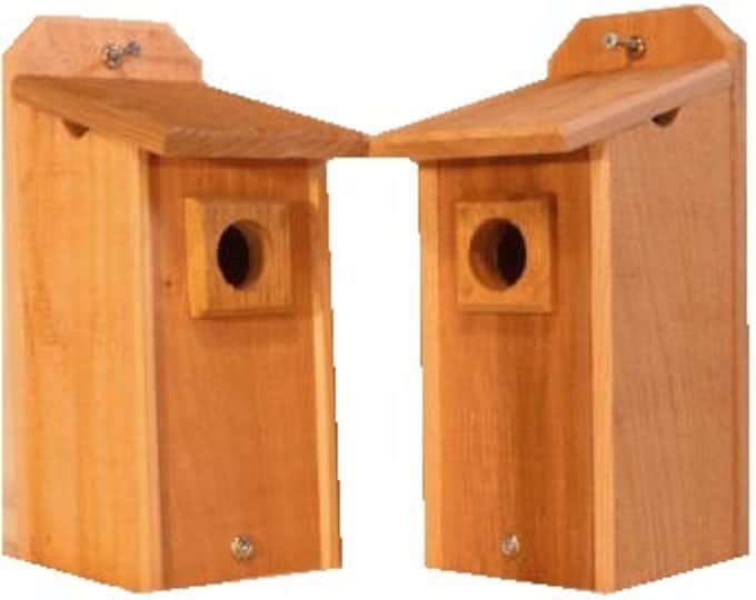 2 Cedar Bluebird Houses Bird Houses - Etsy