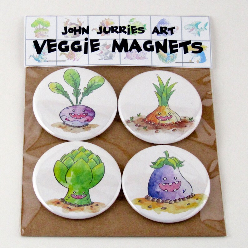 Veggie Magnets - Etsy