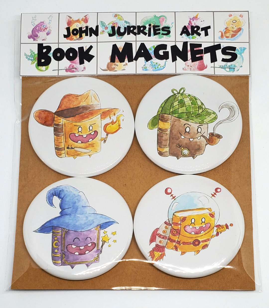 Book Magnets - Etsy