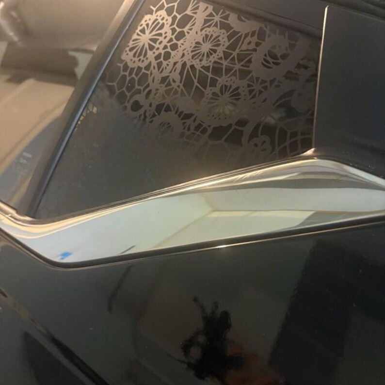 Lace Print Car Decal – 2 Pieces (one for Each Side) - Vinyl Decal for ...