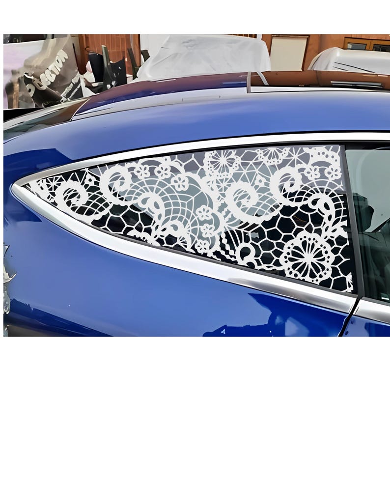 Lace Print Car Decal – 2 Pieces (one for Each Side) - Vinyl Decal for ...