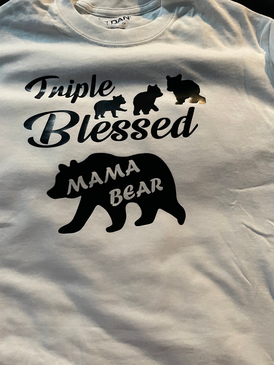Triple Blessed Mama Bear Shirt - Etsy