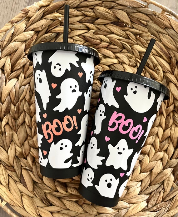 Cute Ghosts Cold Cup / Ghosts Tumbler/ Halloween Cold Cup / - Etsy