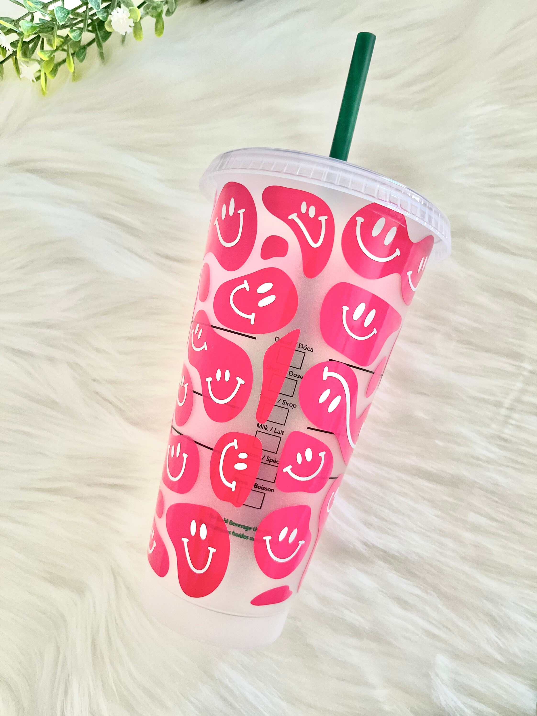 Smiley Face Cold Cup / Smile Cup / Smiley Tumbler Cup / Spring - Etsy