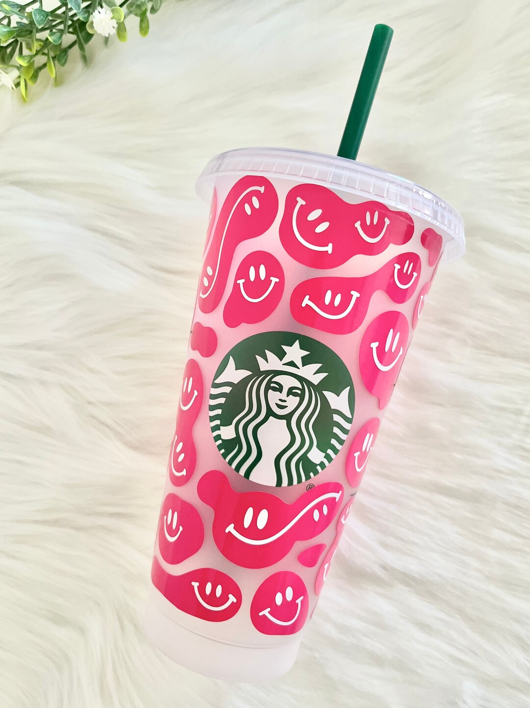 Smiley Face Cold Cup / Smile Cup / Smiley Tumbler Cup / Spring Cup ...