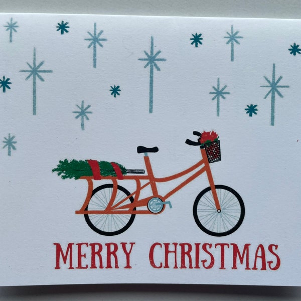 Bike Christmas Cards - Etsy