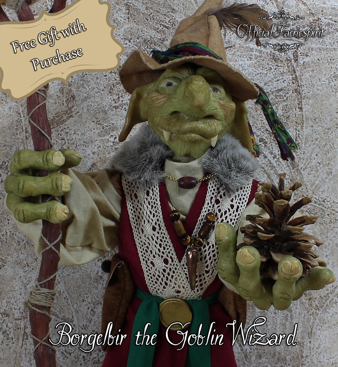 OOAK Goblin Wizard Doll: Poseable Fantasy Art Doll - Etsy