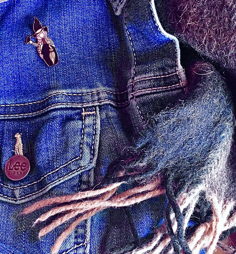 Witch Enamel Pin/ Stormy Witch Pin/ Cute Spooky Pin/ Cosy - Etsy