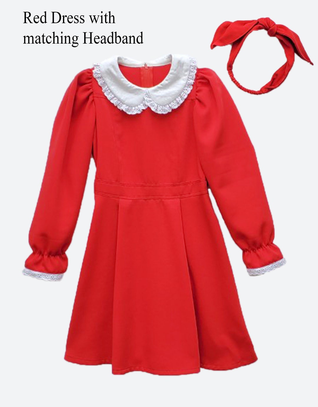 Girls Red Dress Girls Long Sleeve Dresses Toddler Red Dress - Etsy ...