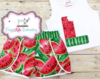 Watermelon shorts | Etsy