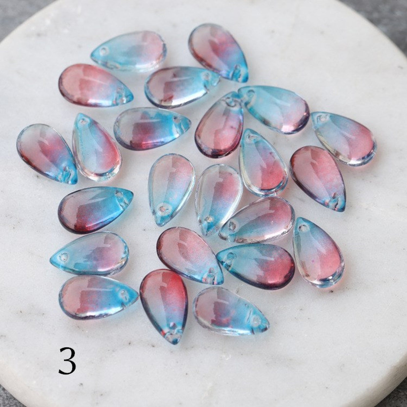 50PCS Multi Color Czech Glass Waterdrop Beads 8x14mm Teadrop | Etsy