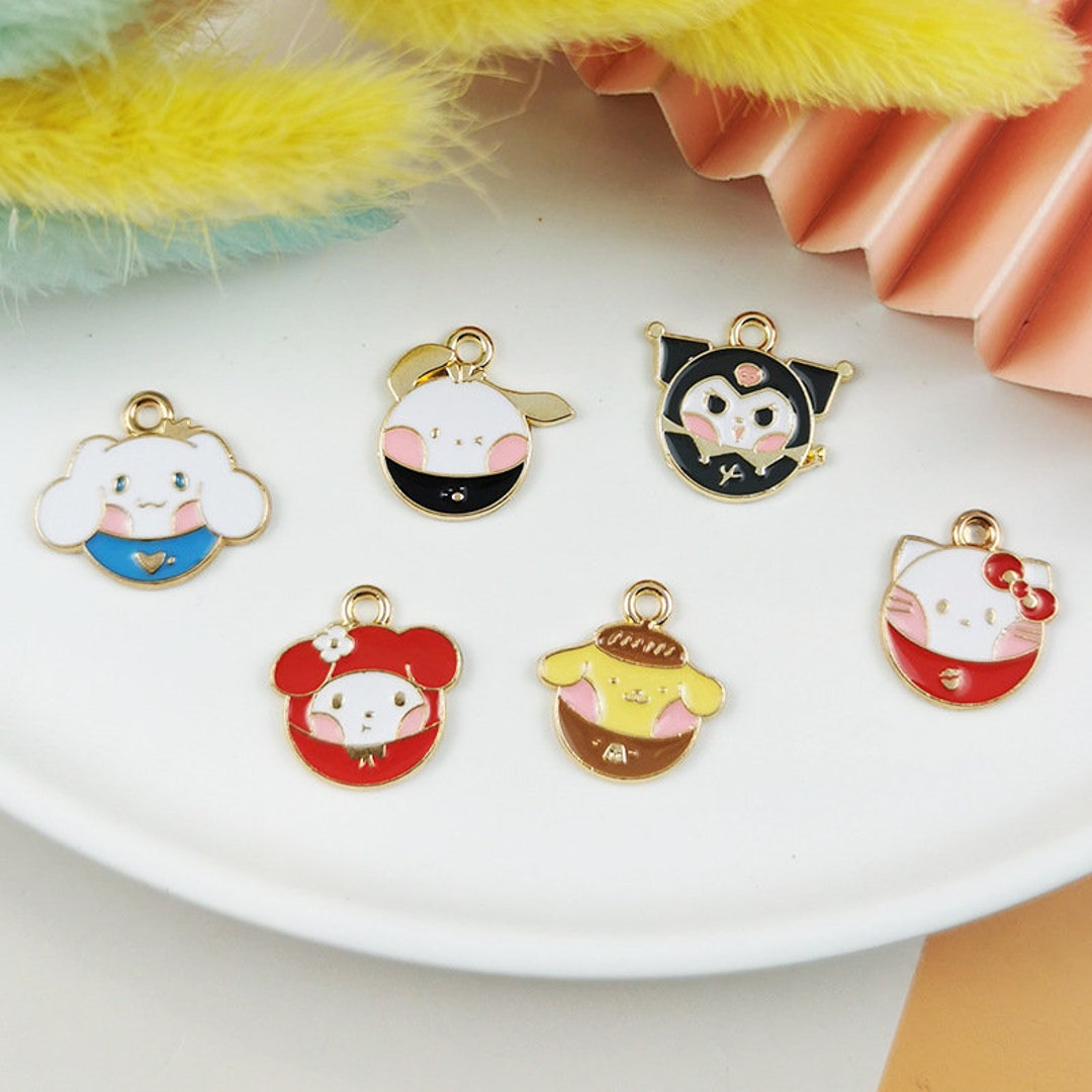 10PCS Enamel Cartoon Anime Charms , Alloy Charm Pendant, Earring Charms ...