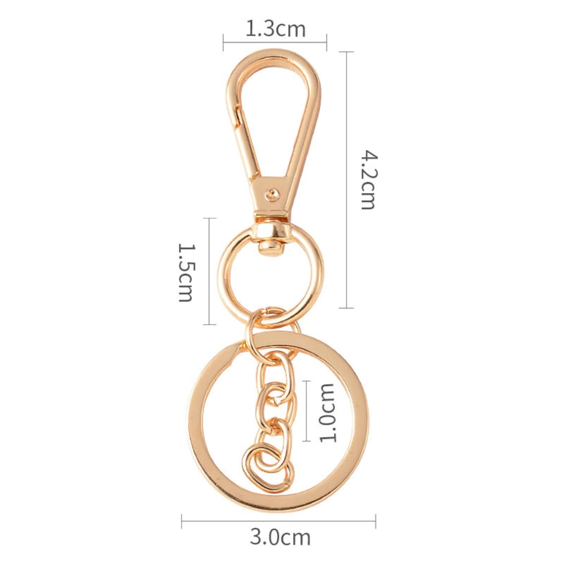 10Pcs Keychain Supplies KeyChain Keyring with Chain jump | Etsy