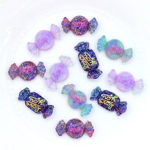 10/20/50pcs Candy Cabochon Embellishments Cabs DIY Decoration for Phone ...