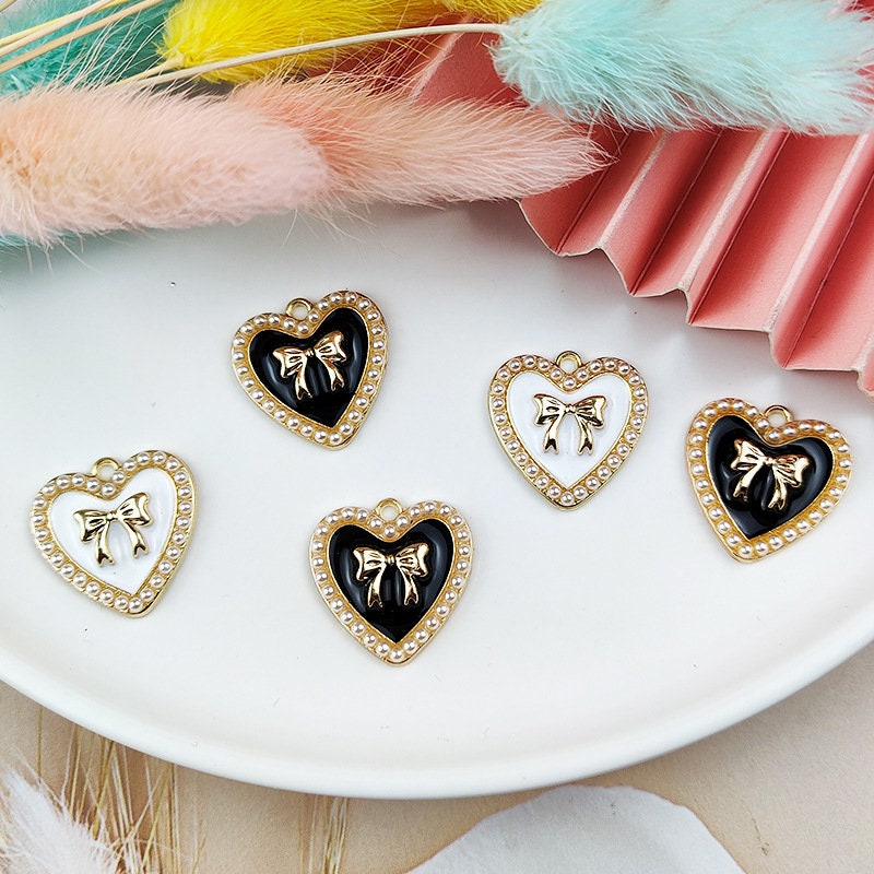 Heart Shaped Charms - Etsy