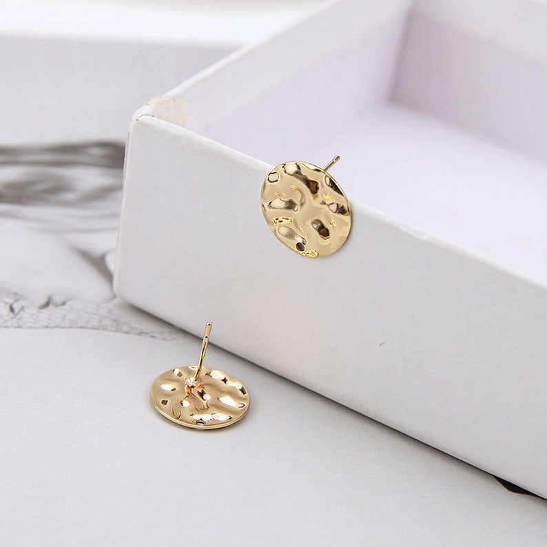 10pcs Golden Stud With Hook Earring Post Earwire Ear Wire - Etsy