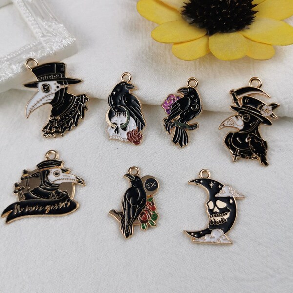 Handmade Crow Charm - Etsy