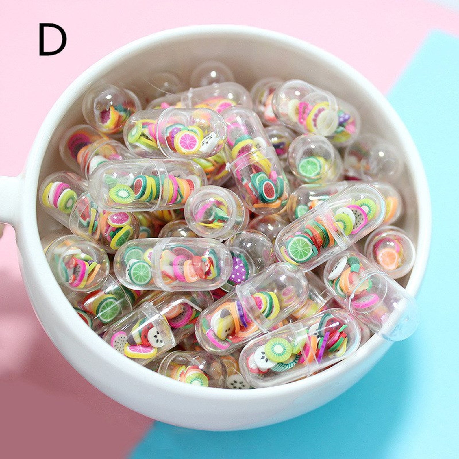 20/50pcs Resin Capsule Cabochon Embellishments Cabs DIY - Etsy