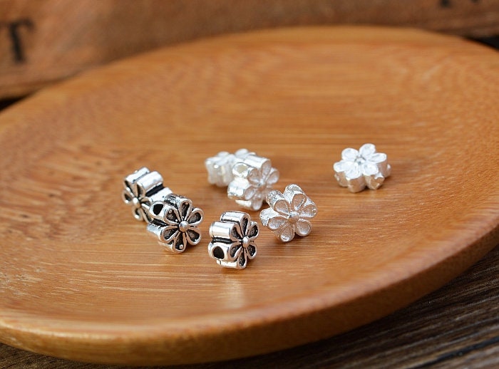 925 Sterling Silver Spacer Beads Bracelet Spacer Necklace | Etsy